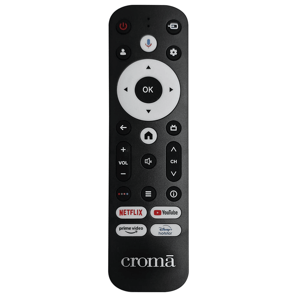 Buy Croma 139.7 cm (55 inch) 4K Ultra HD LED Google TV with Google Voice Assistant Online - Croma